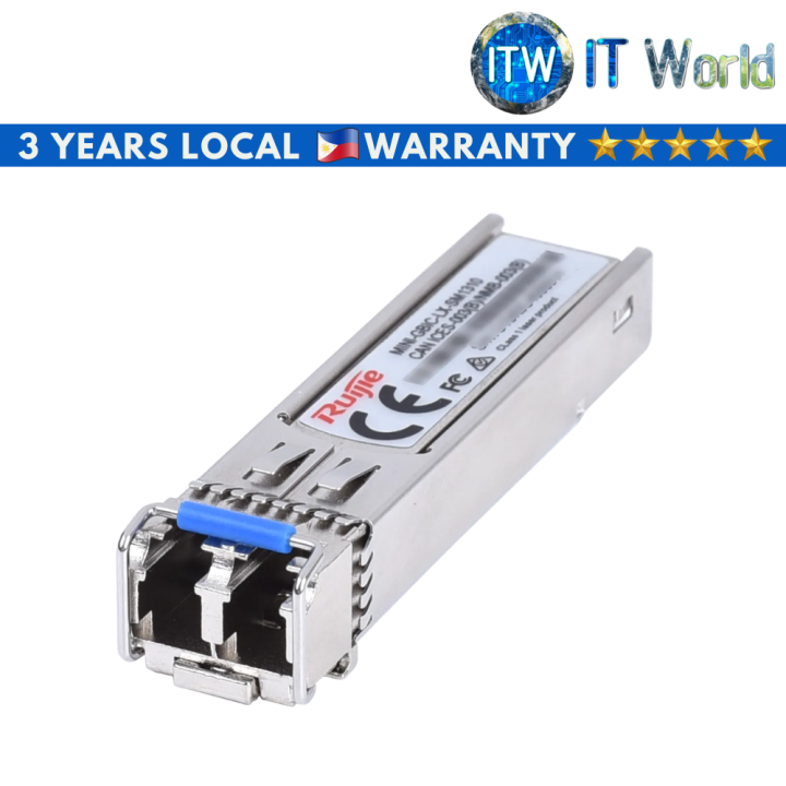 Ruijie Reyee MINI-GBIC-LX-SM1310 1000BASE-SX SFP DDM Duplex LC SMF Optical Transceiver Module ...