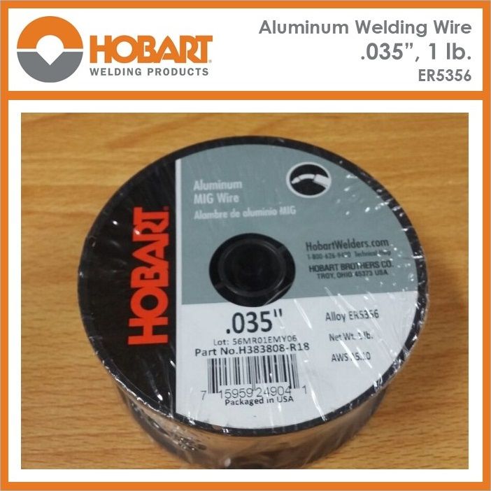 Hobart ER5356 Aluminum Welding Wire, 0.035-Inch, 1 lb. - H383808-R18 ...