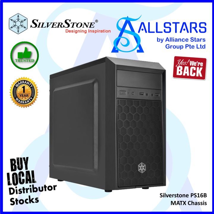 (ALLSTARS :We Are Back ) Silverstone PS16 / PS16B MATX Chassis with rear : 120mm Fan x1 ...
