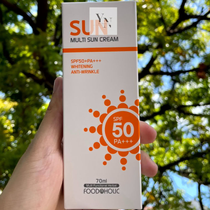 FOODAHOLIC Sunscreen Multi Sun Cream SPF 50+ 70ML PA +++ | Lazada PH