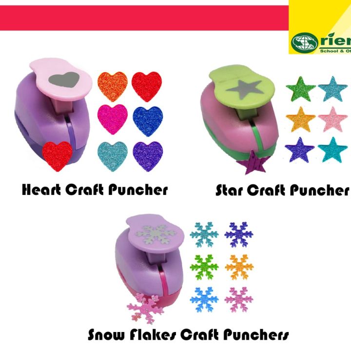 KM-8805- 5/8 inch Craft Puncher Scrapbooking - Circle Star Bird Arts ...