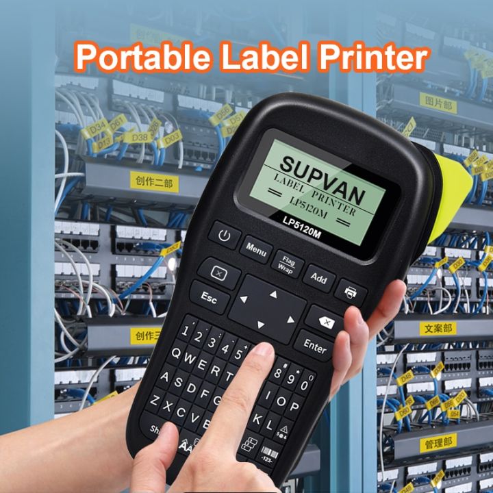 Original Supvan Portable Label Printer Machine Multi-Languages Wireless ...