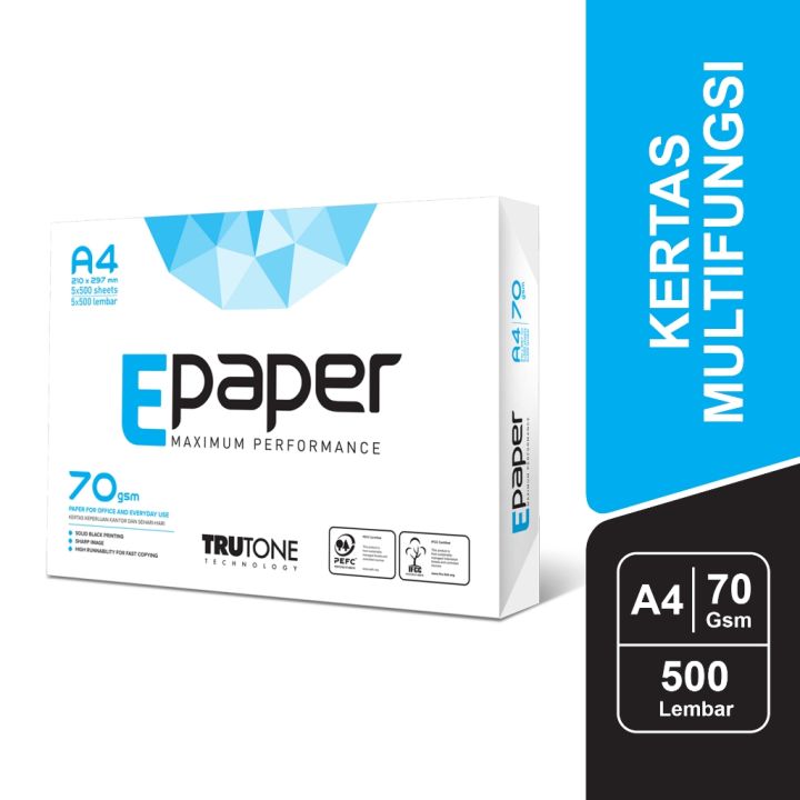 [BMS Stationery] E Paper Kertas Print / Fotocopy HVS 70 GSM A4 per RIM ...