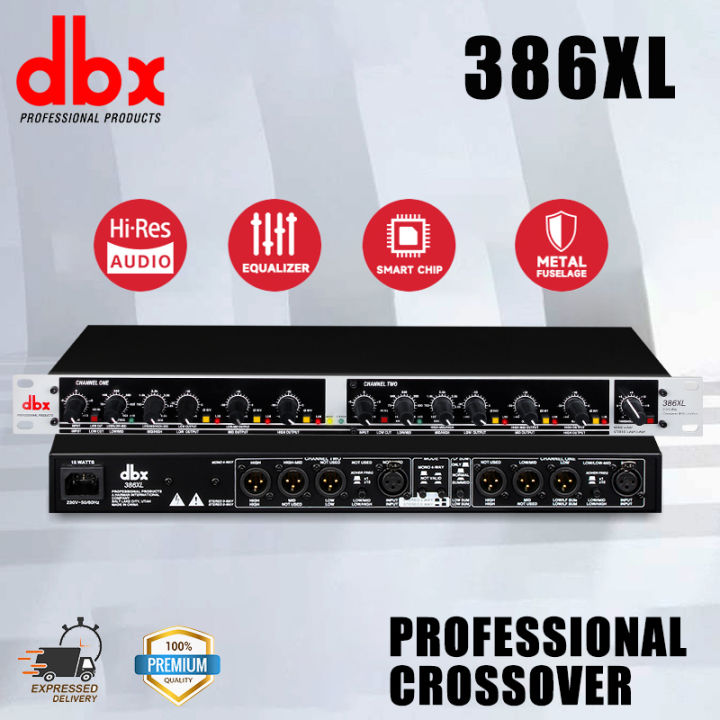 DBX 386XL Crossover Triple Stereo Crossover Four mono TRS or XLR ...