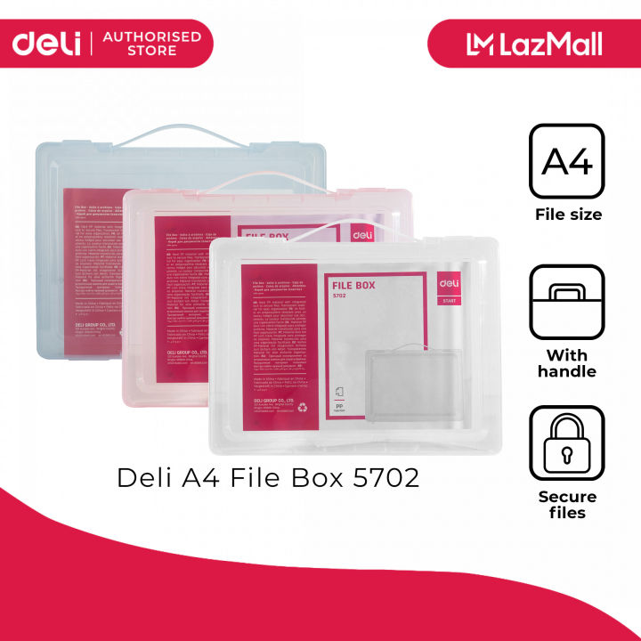 Deli File Organizer- A4 File Box or File Case 5702 [75215702] | Lazada PH