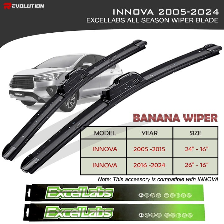 Toyota INNOVA 2005 to 2024 Excellent Front Wiper Blade All Season ...