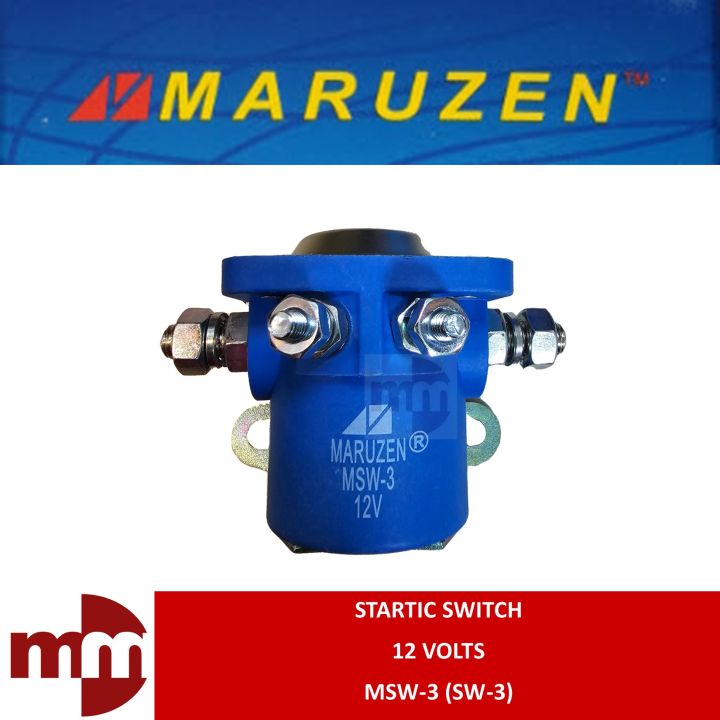 MARUZEN STARTIC SWITCH 4 POLE (12VOLTS / 24 VOLTS) MSW-3 MSW-5 | Lazada PH