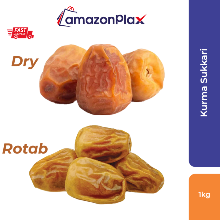 Sukkari Dates - Kurma Sokari - Sukari ( Premium Quality ) 1 KG Dry ...