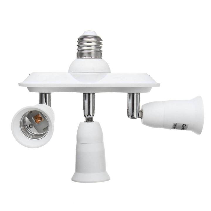 (3 in 1) E27 E26 Light Bulb Socket Splitter Adapter LED Lamp Holder ...