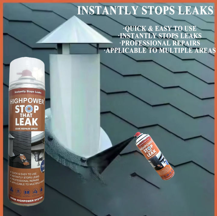Leak Repair Spray Quick Seal Flexible Rubber Coating (450ml) Waterproof ...