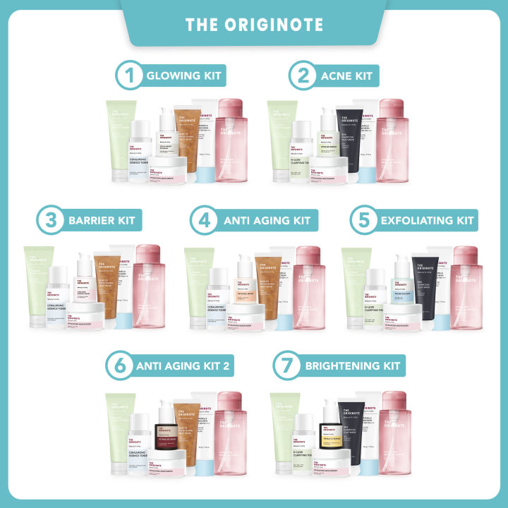 SPECIAL BUNDLE 7in1 The Originote KIT Facial Wash Toner Serum ...