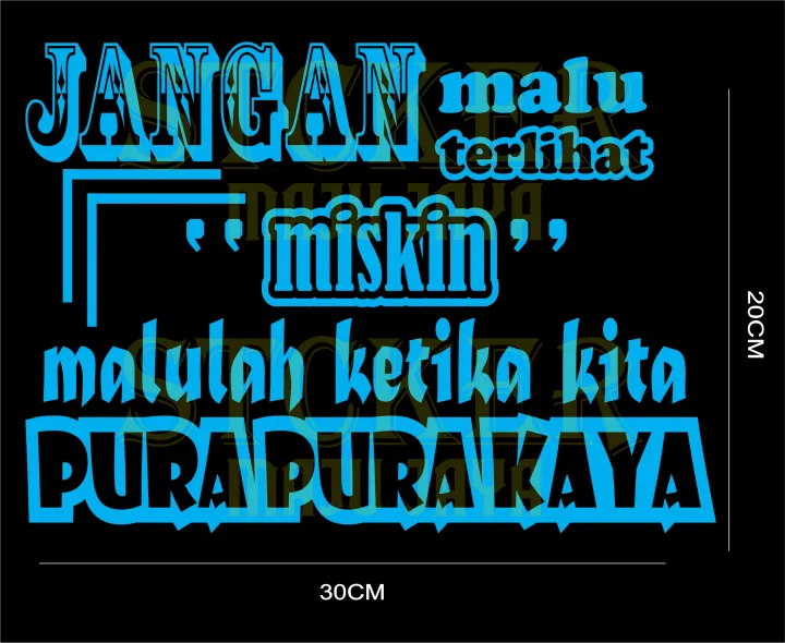 stiker mobil promo termurah (COD) cutting sticker variasi kaca atau ...