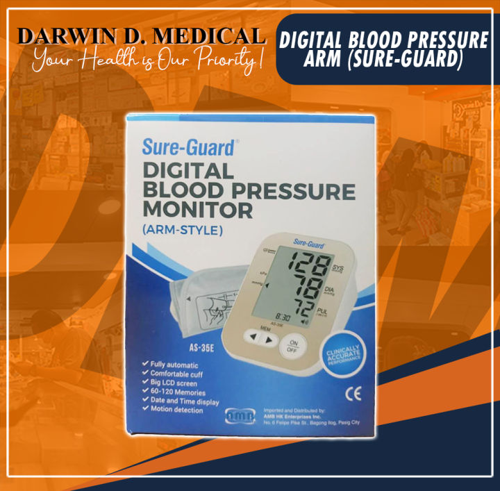 DIGITAL BLOOD PRESSURE ARM (SURE-GUARD) | Lazada PH