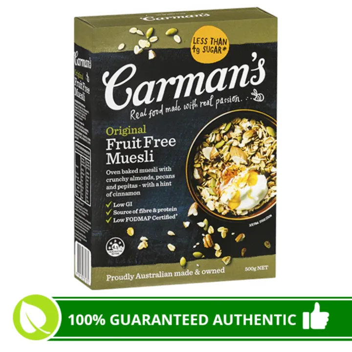Carman's Original Fruit Free Muesli 500g | Lazada PH