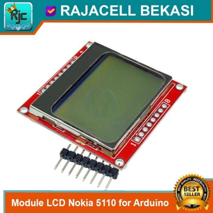 Red LCD Nokia 5110 Display for Arduinoo DIY Project | Lazada Indonesia