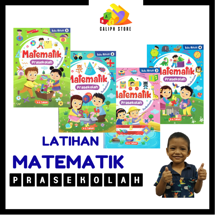 Matematik Prasekolah Dwibahasa Preschool Mathematic Activity Books 4-6 ...