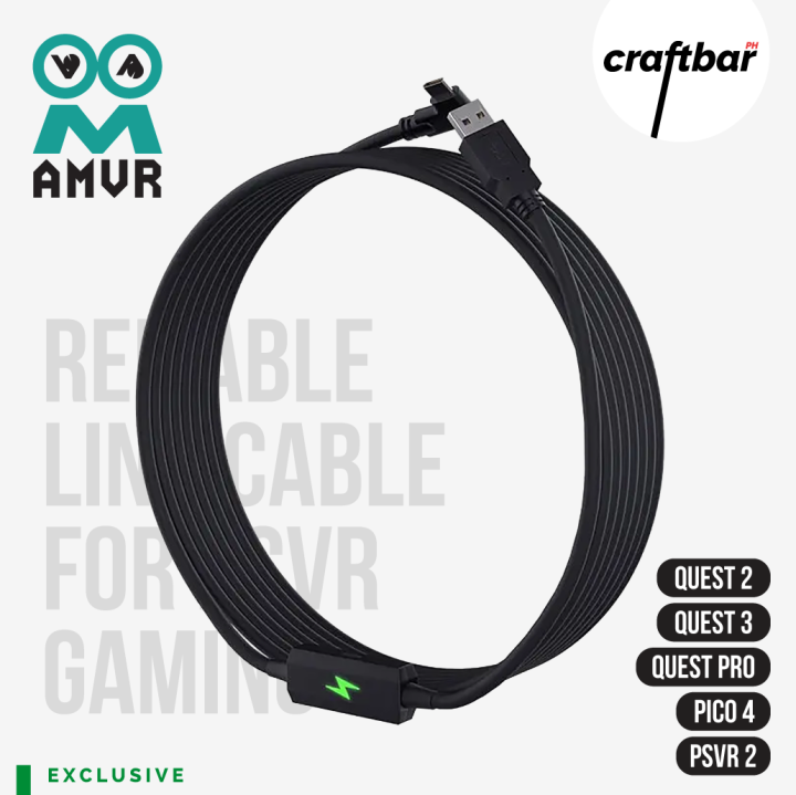 AMVR Upgraded 18W Link Cable (5m) with Separate Charging Port (Copper ...