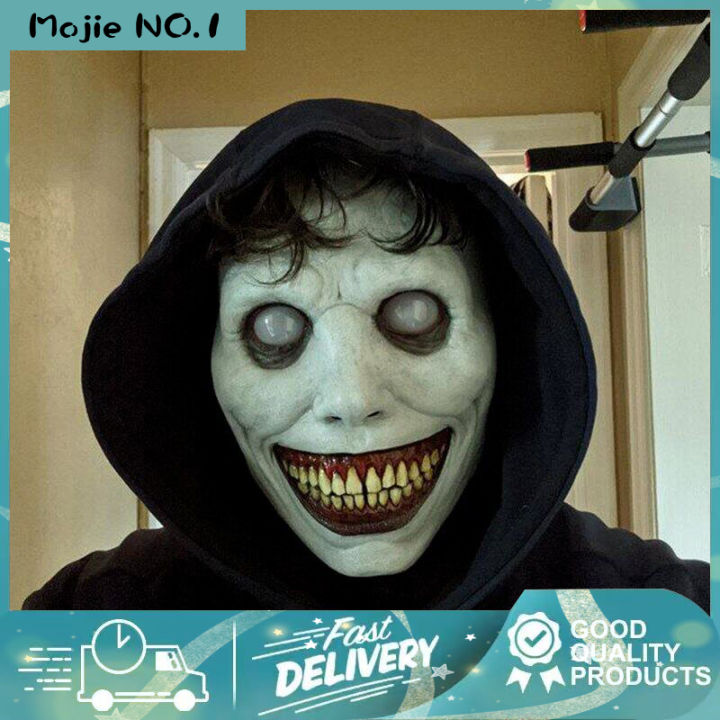 Creepy Smile Demons Halloween Latex Masks Horror Green Face Masks The ...