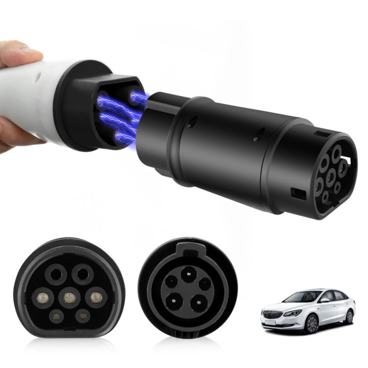 Type 1 to Type 2 EV Adapter, EV Charging Cable Adapter 32A Type 1 (SAE ...