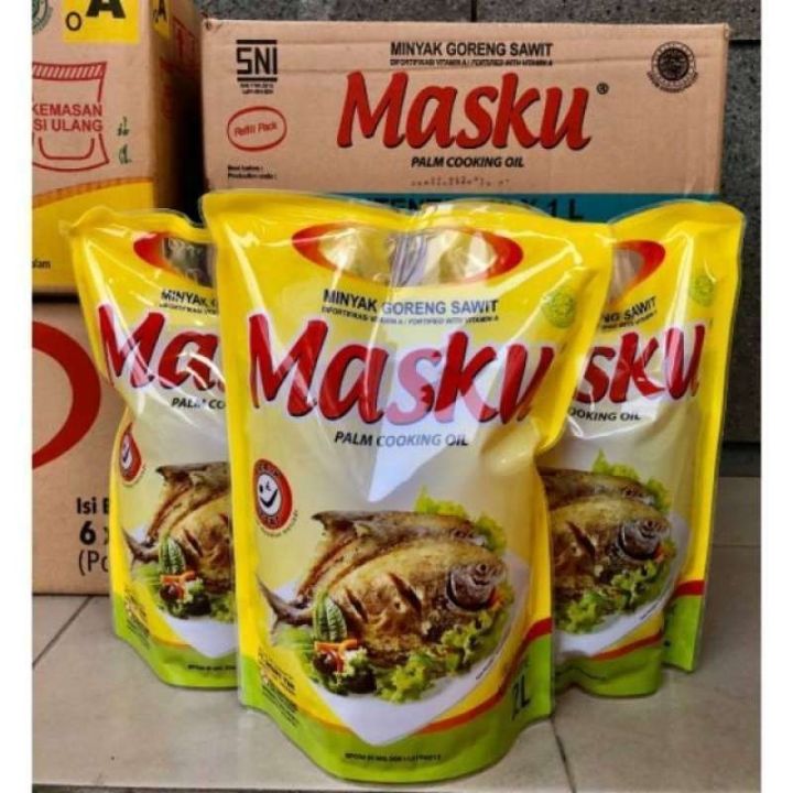 B Minyak Goreng Masku 2 Liter 1 Dus isi 6 Pouch | Lazada Indonesia