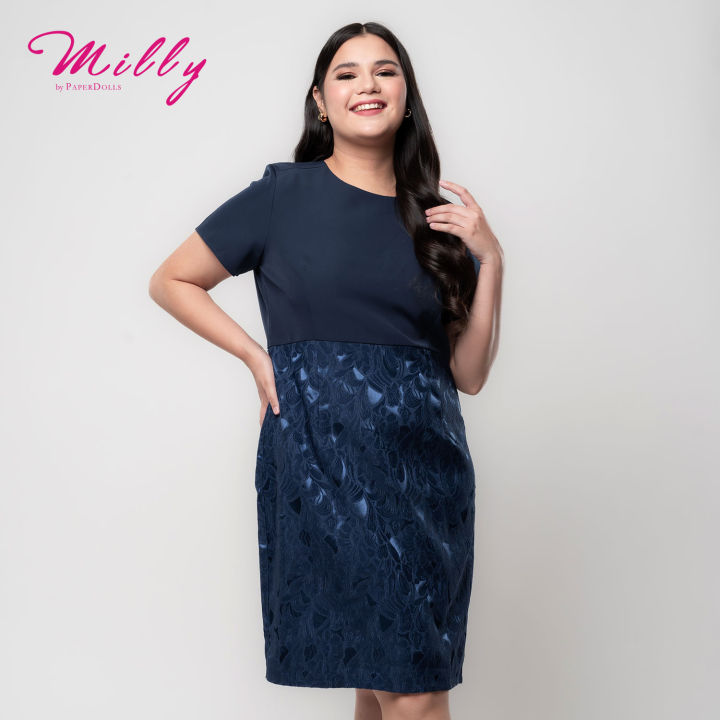 Milly Plus Size Leah Sheath Dress in Lace | Lazada PH
