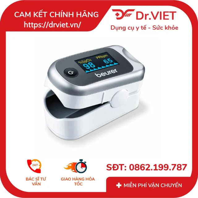 Máy đo nồng độ oxi trong máu và nhịp tim Beurer PO40 cao cấp-Xuất xứ ...