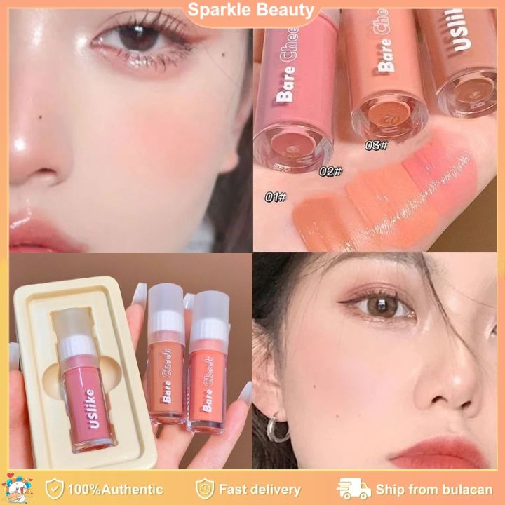 USLIKE Liquid Blush Long Lasting Waterproof Sweatproof Non-Fade Blusher ...