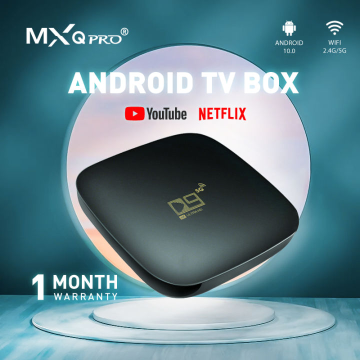 D9 mxq pro tv box 4k 5g 8gb 128gb android smart digibox tv box for tv ...