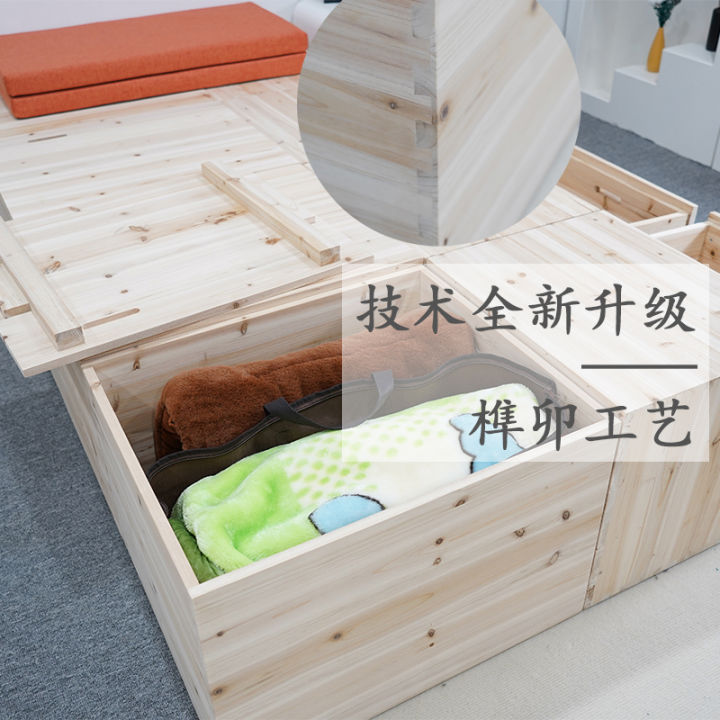 Tatami custom wooden box storage box bed storage box floor large free ...