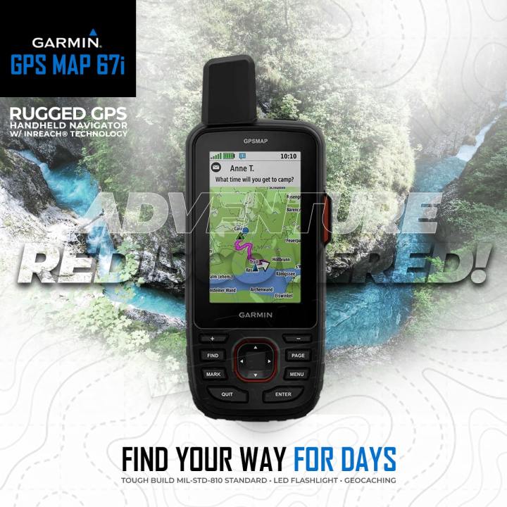 Garmin GPS Map 67i - Rugged Handheld GPS with inReach® Satellite ...