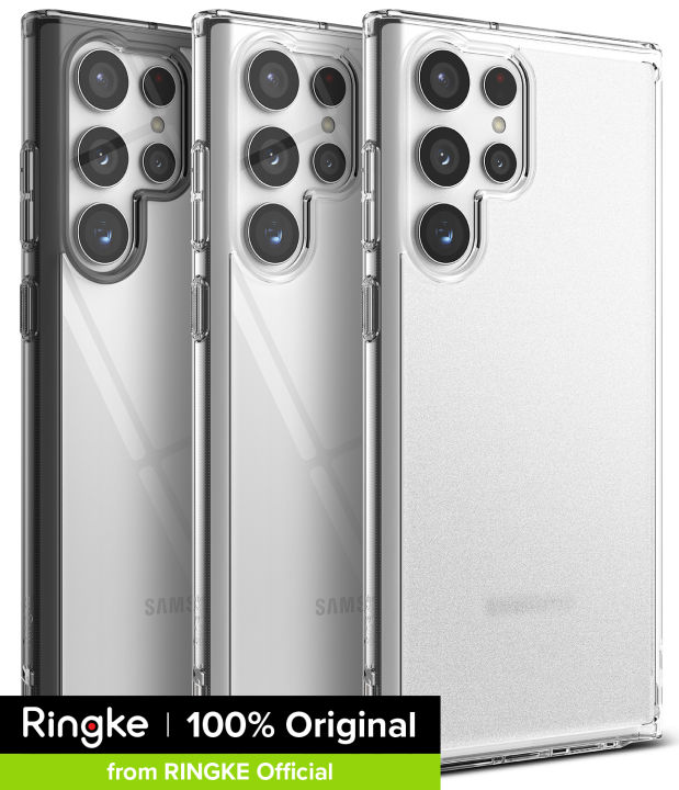 Ringke [FUSION] for Samsung Galaxy S22 Ultra Case, Hard Clear PC Back ...