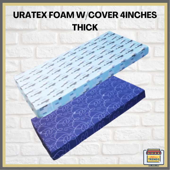 [NEW ITEM!] 4 INCHES URATEX ORIGINAL FOAM WITH COVER / URATEX THICK ...