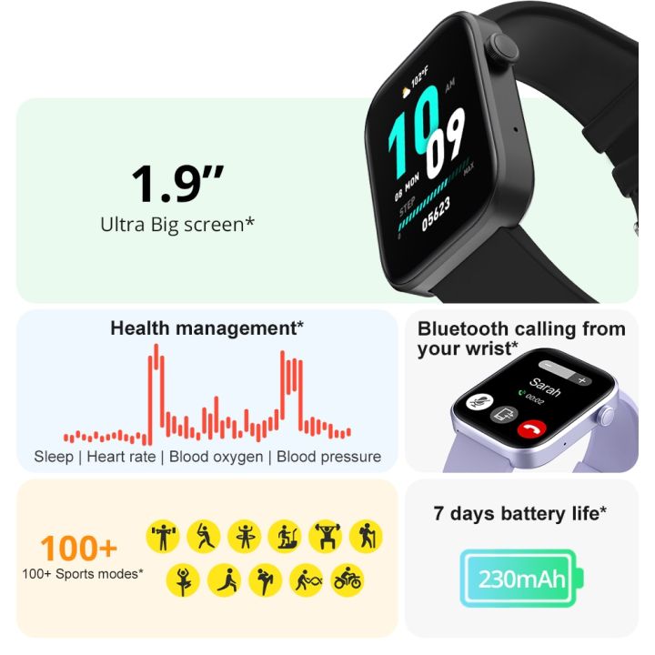COLMI P71 Voice Calling Smartwatch Men Health Monitoring IP68 ...