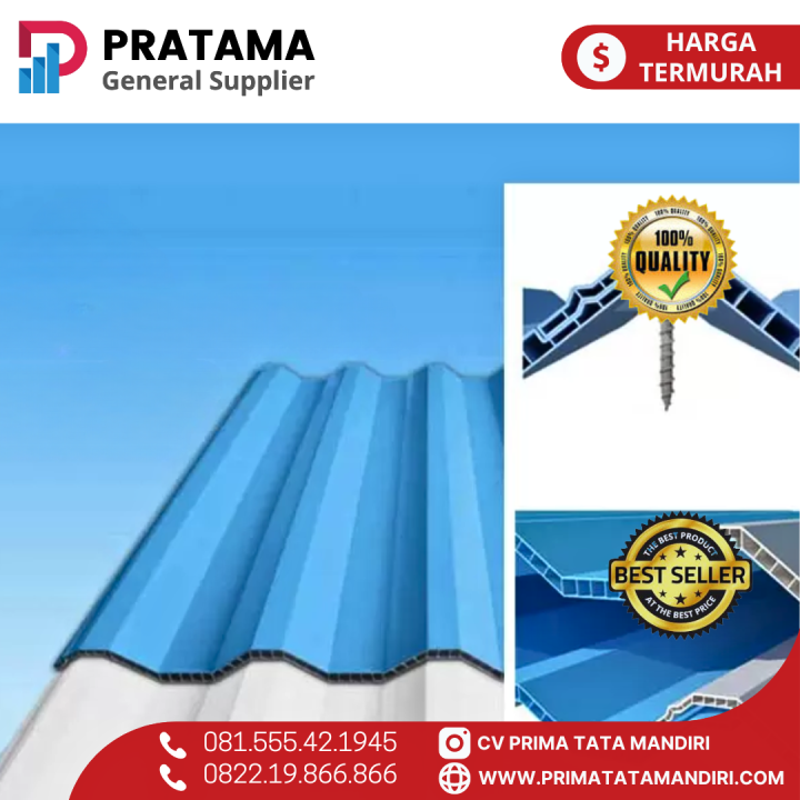 Atap upvc /atap dingin Rooftop Upvc Putih | Lazada Indonesia