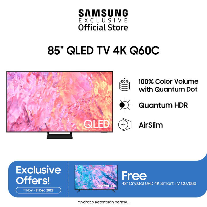 Samsung QLED 4K Smart TV Q60C | Lazada Indonesia