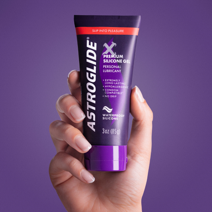 Astroglide X Silicone Gel Personal Lubricant. Non-Sticky. Condom ...