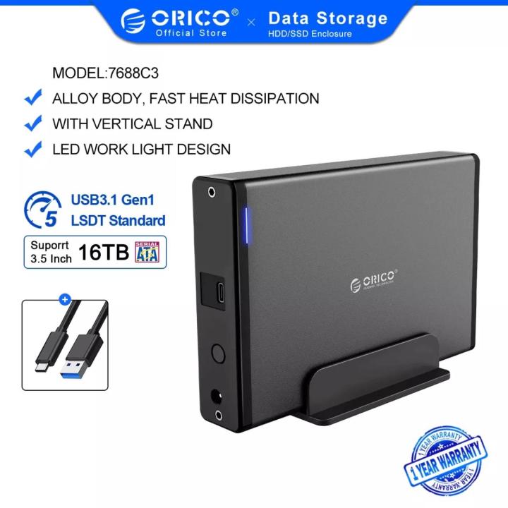 Hdd Box 3.5" Orico 7688U3 / 7688C3 Vỏ Kim Loại - Hộp Đựng Ổ Cứng Pc ...