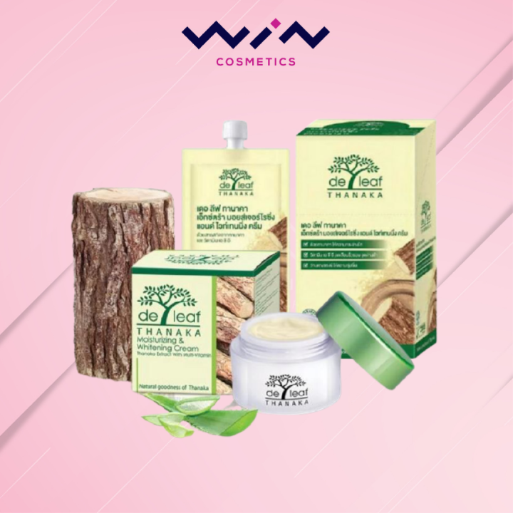 De Leaf Thanaka Extra Moisturizing&Whitening Cream เดอ ลีฟ ทานาคา ครีม ...