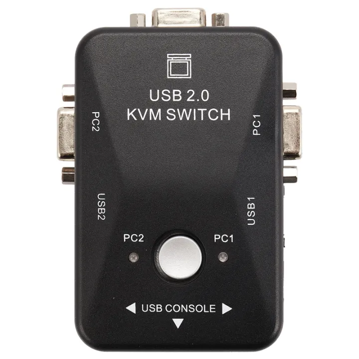 Usb Kvm Switch Switcher 2 Port Vga Svga Switch Box Usb 2.0 Mouse ...
