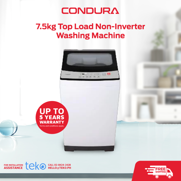 Condura 7.5 KG Top Load Non-Inverter Washing Machine | Lazada PH