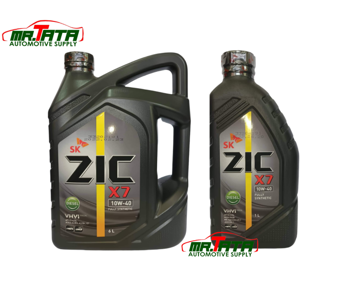 ZIC X7 10w40 Diesel Fully Synthetic Engine Oil (6L & 1L) | Lazada PH