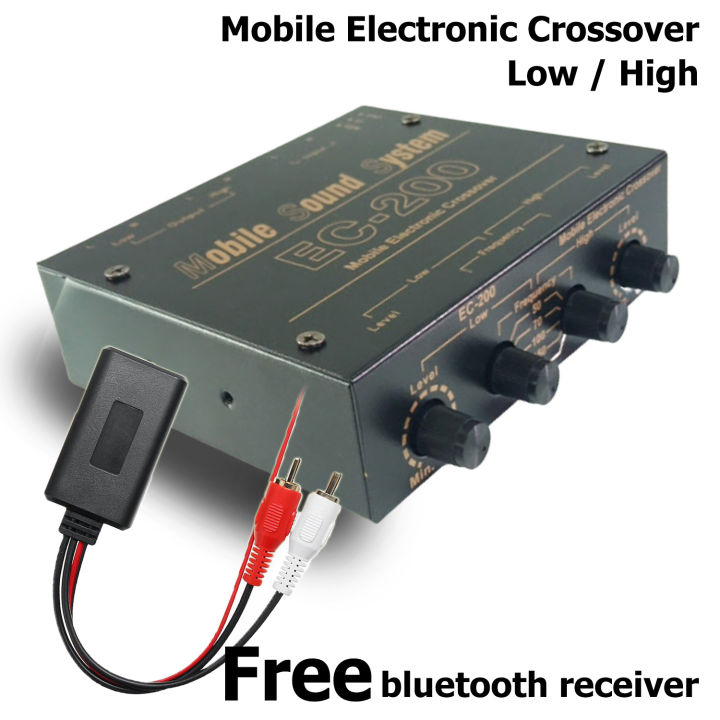 ปรี ครอส EC-200C Crossover 2 Way ครอสโอเวอร์แยกเสียงแยกความถี่เสียง 2 ทาง กลาง เบส พร้อมโวลลุ่ม ...