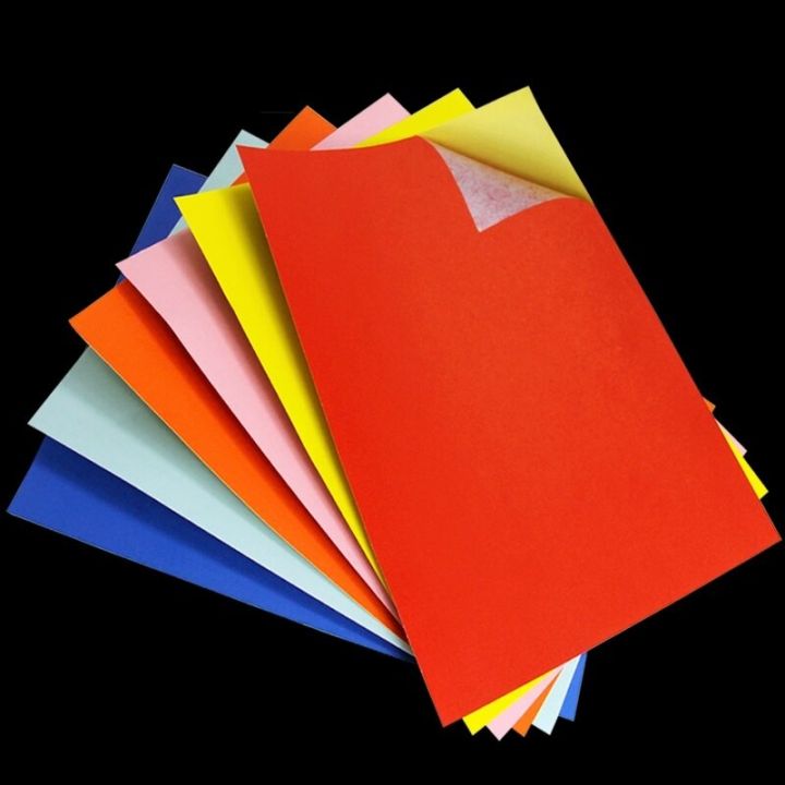 [Golden Dragon] Bright Neon Color Paper with Sticker (Adhesive) | Lazada PH