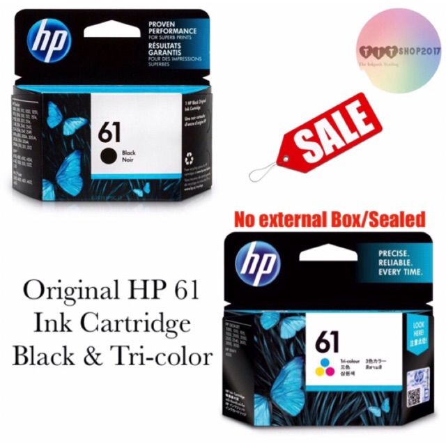 Genuine HP 61 Ink Advantage Black or Tri-color (NO BOX) | Lazada PH