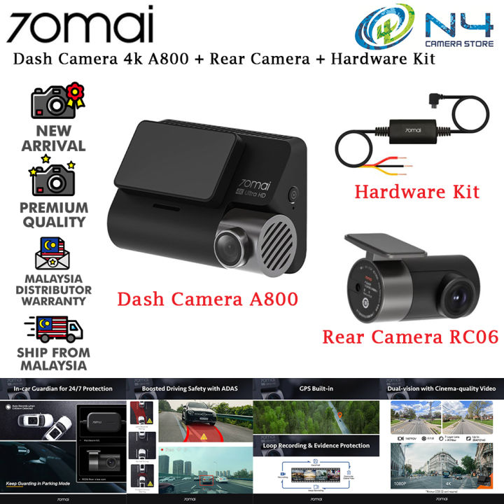 70mai A800 / A800S 4K Smart Dash Cam Built-in GPS ADAS Camera UHD ...