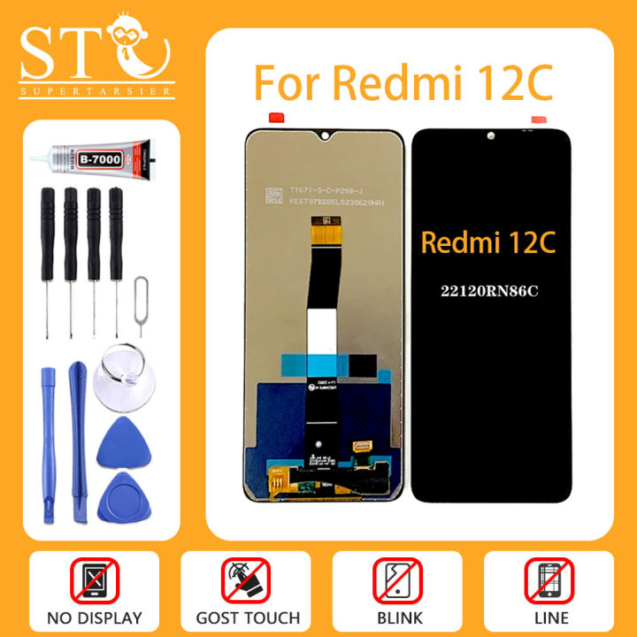 Original LCD Touch Screen Asasembly Reaplacement For REDMI 12C ...