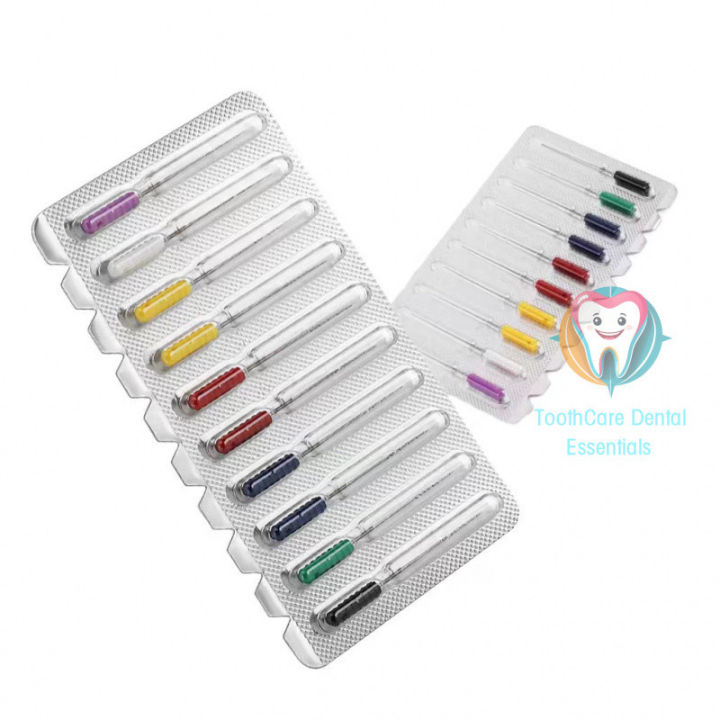 Dental Barbed Broach Endodontic files root canal 21mm/25mm all color ...