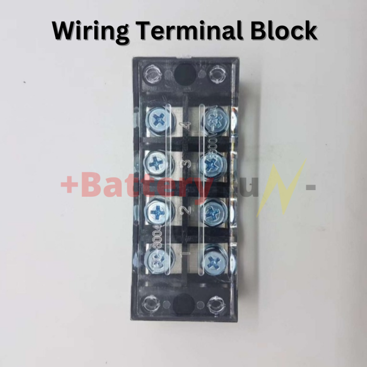 Brt 1pc Wiring Terminal Block 60a And100a Double Row M6 Tinned Plated Copper Screw 600v To