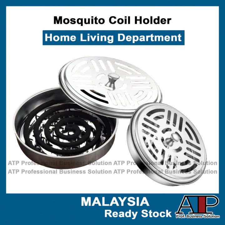 Mosquito Coil Holder Incense Burner with Cover Camping Hiking Outdoor ...