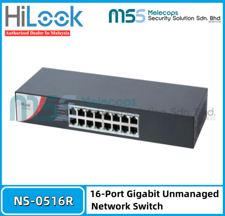 HiLook NS-0516R 16-Port Gigabit Unmanaged Network Switch | Lazada
